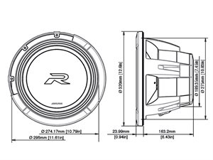 Alpine R2-W12D2 Type-R subwoofer 12" 2 Ohm